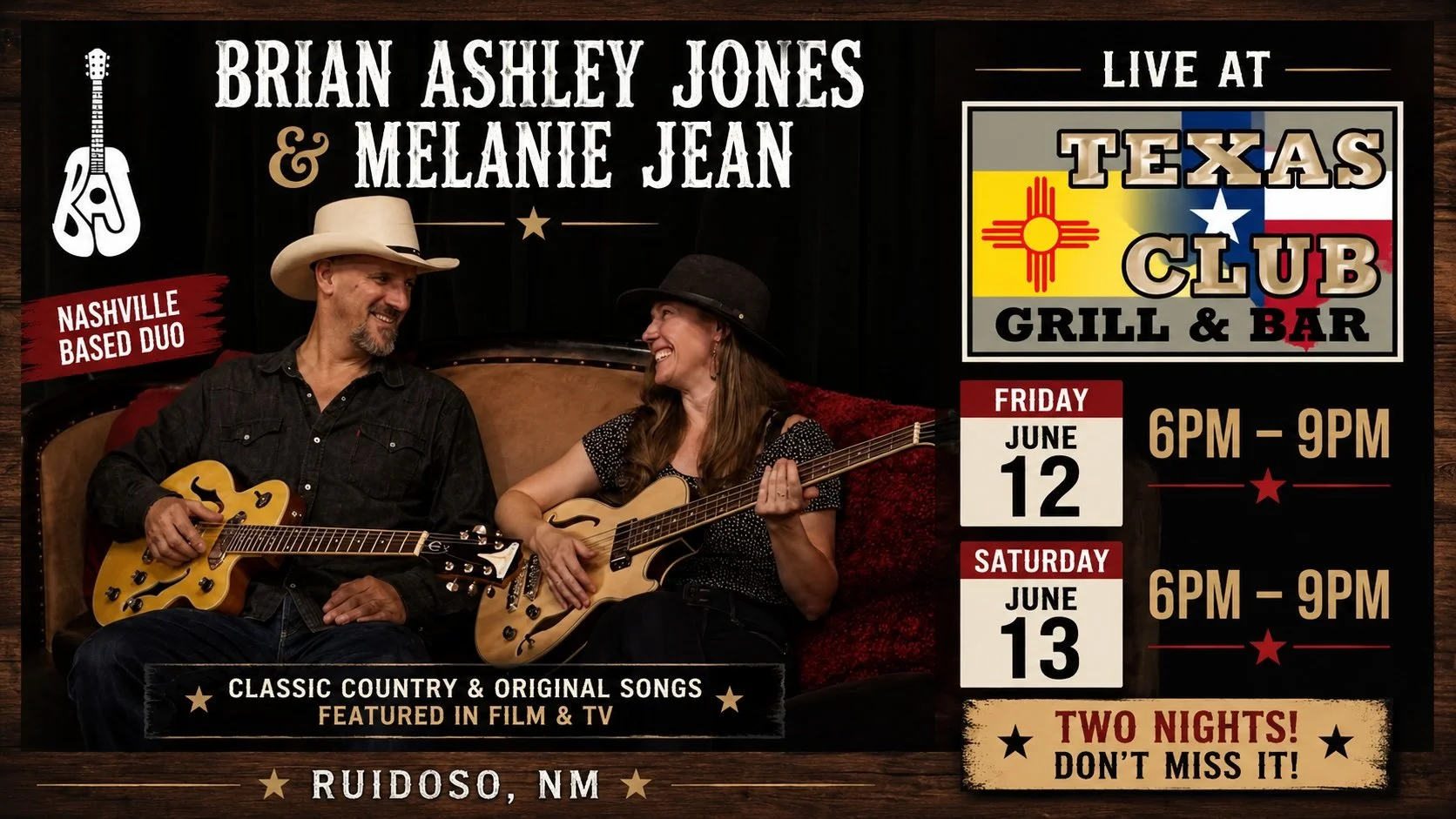 Brian Ashley Jones & Melanie Jean @ Texas Club